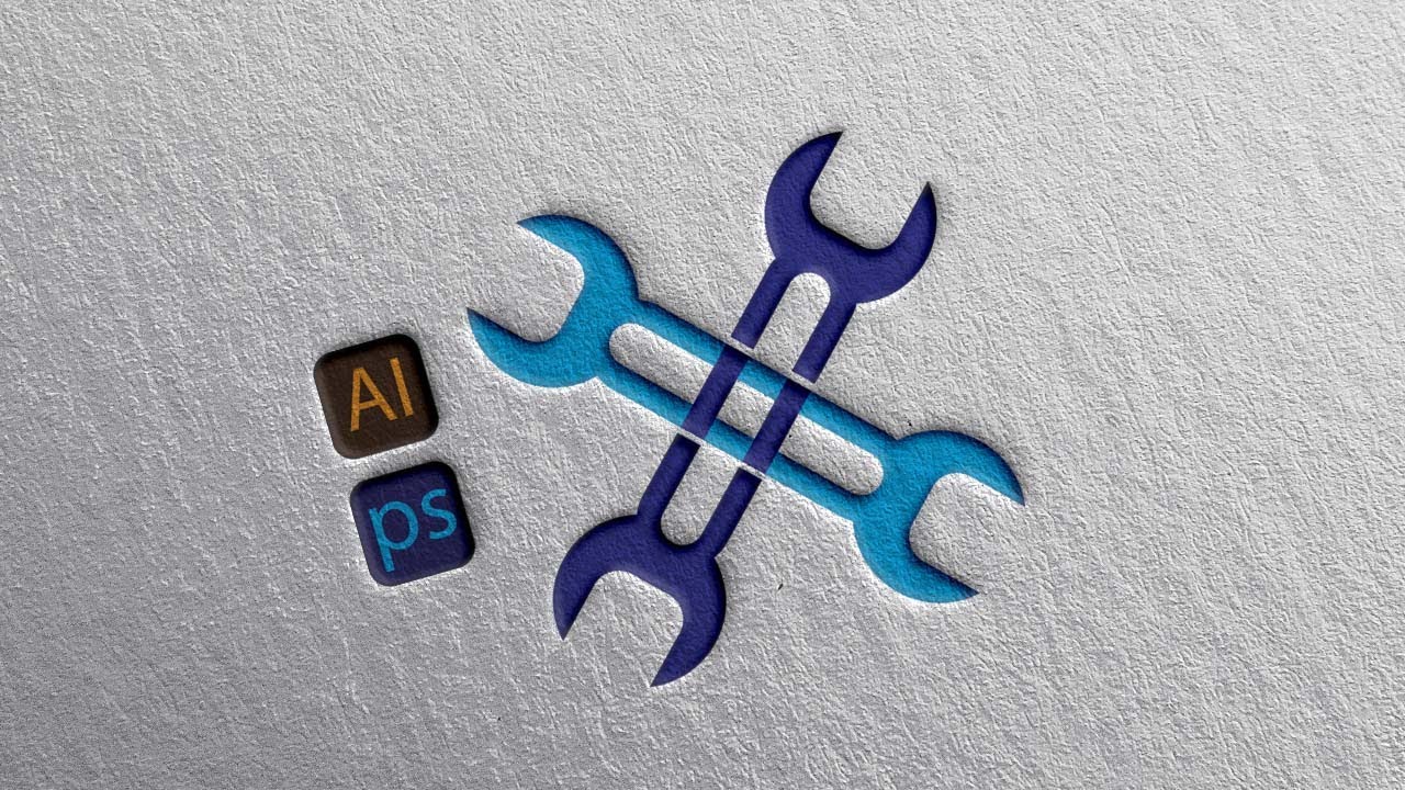 Tool Repair LoGo Icon DesiGn tutorial in illustrator cc 2022. - YouTube