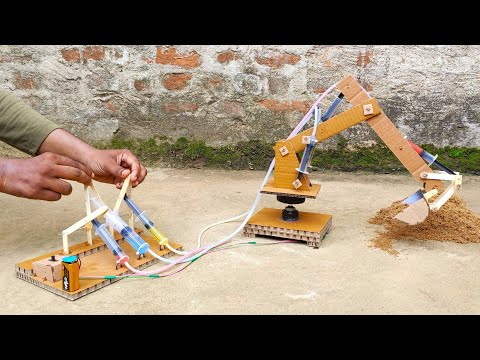 || How To Make Hydraulic JCB From Cardboard ||