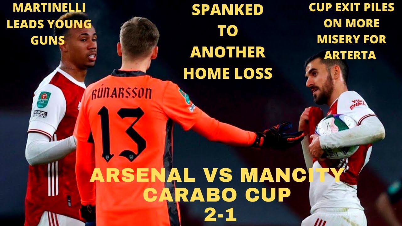 Ars vs Manc 1-4 - City trash arsenal to reach semis - Highlights ...
