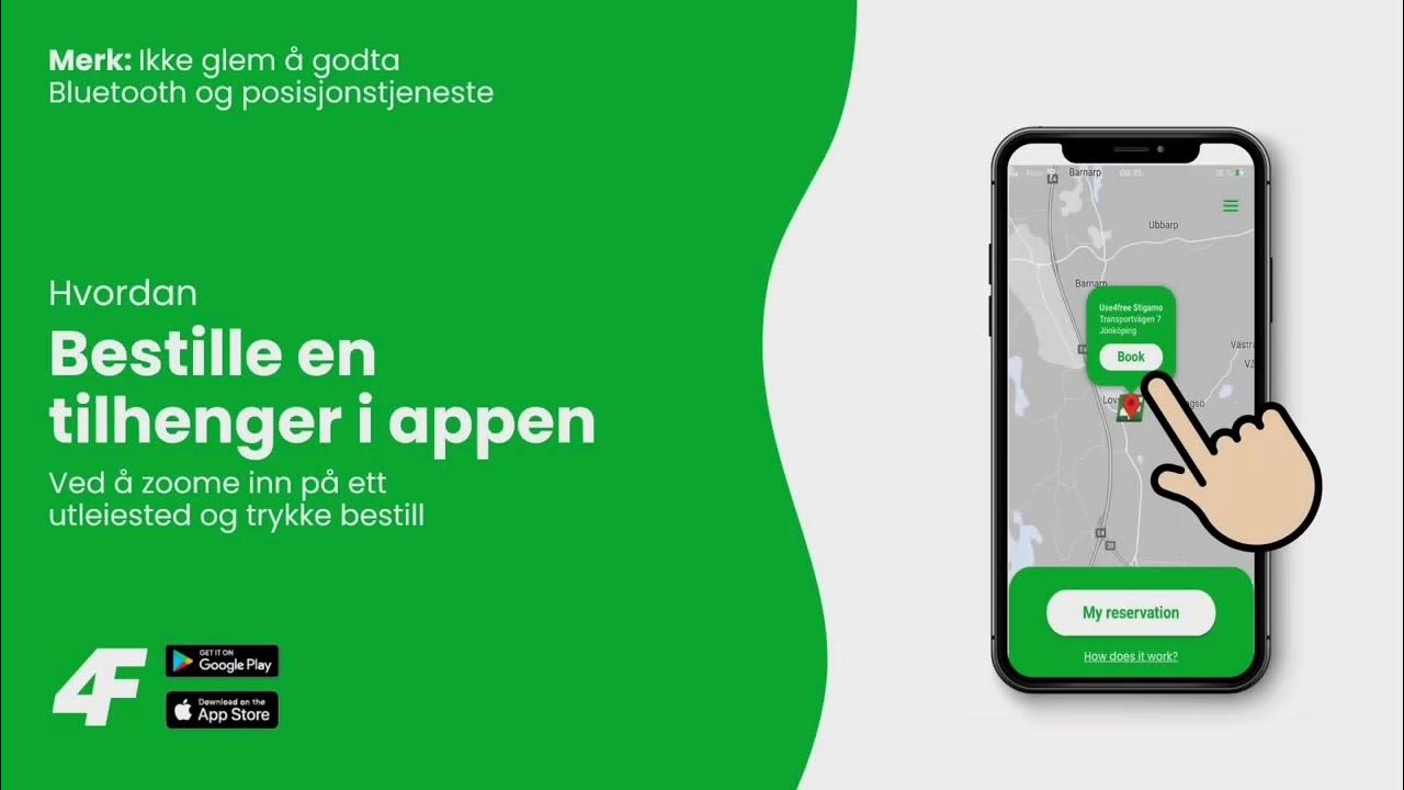 Hvordan Bestille en tilhenger i appen - YouTube