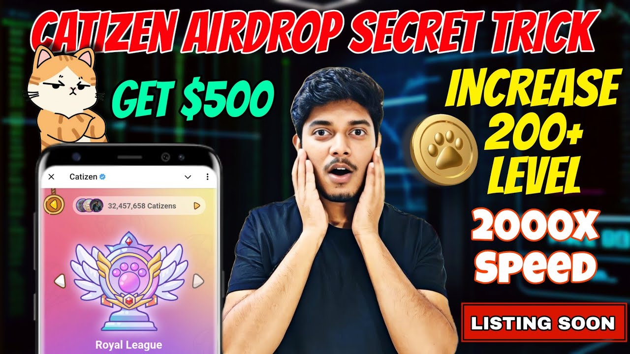 Catizen Airdrop Secret Trick To Increase Level | $CATI Coin Listing ...