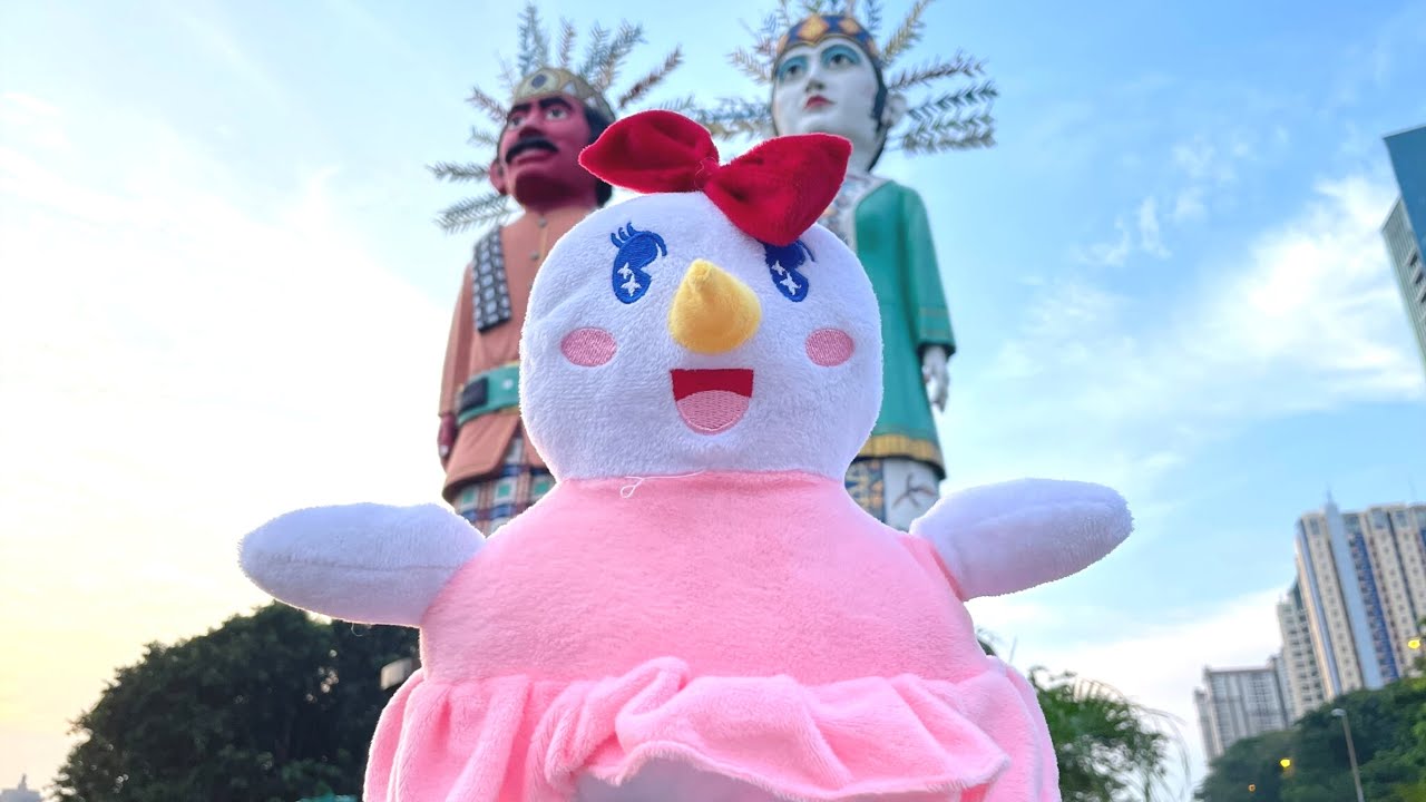 MIXUE SNOW PERGI KE PATUNG ONDEL ONDEL RAKSASA BESAR KEMAYORAN JAKARTA ...