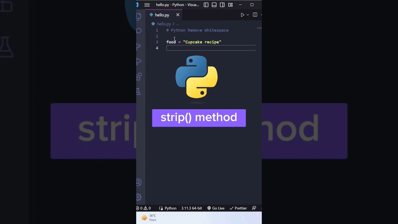 Python Strip Method Remove Whitespace python webdesign shorts Python Strip Method Remove Whitespace python webdesign shorts