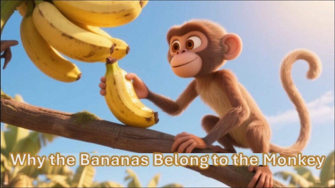 Why the Bananas Belong to the Monkey - Moral story | Bedtime story for ...