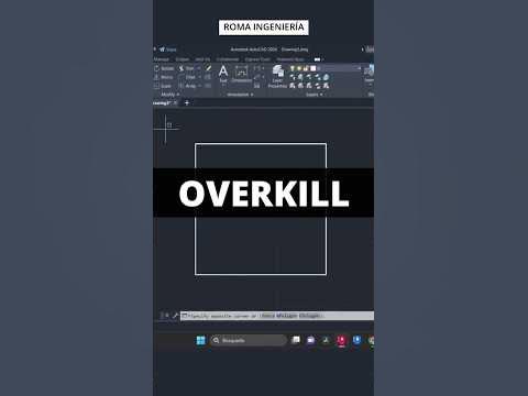 OVERKILL #autocad #autocadtips #autocadtutorial - YouTube