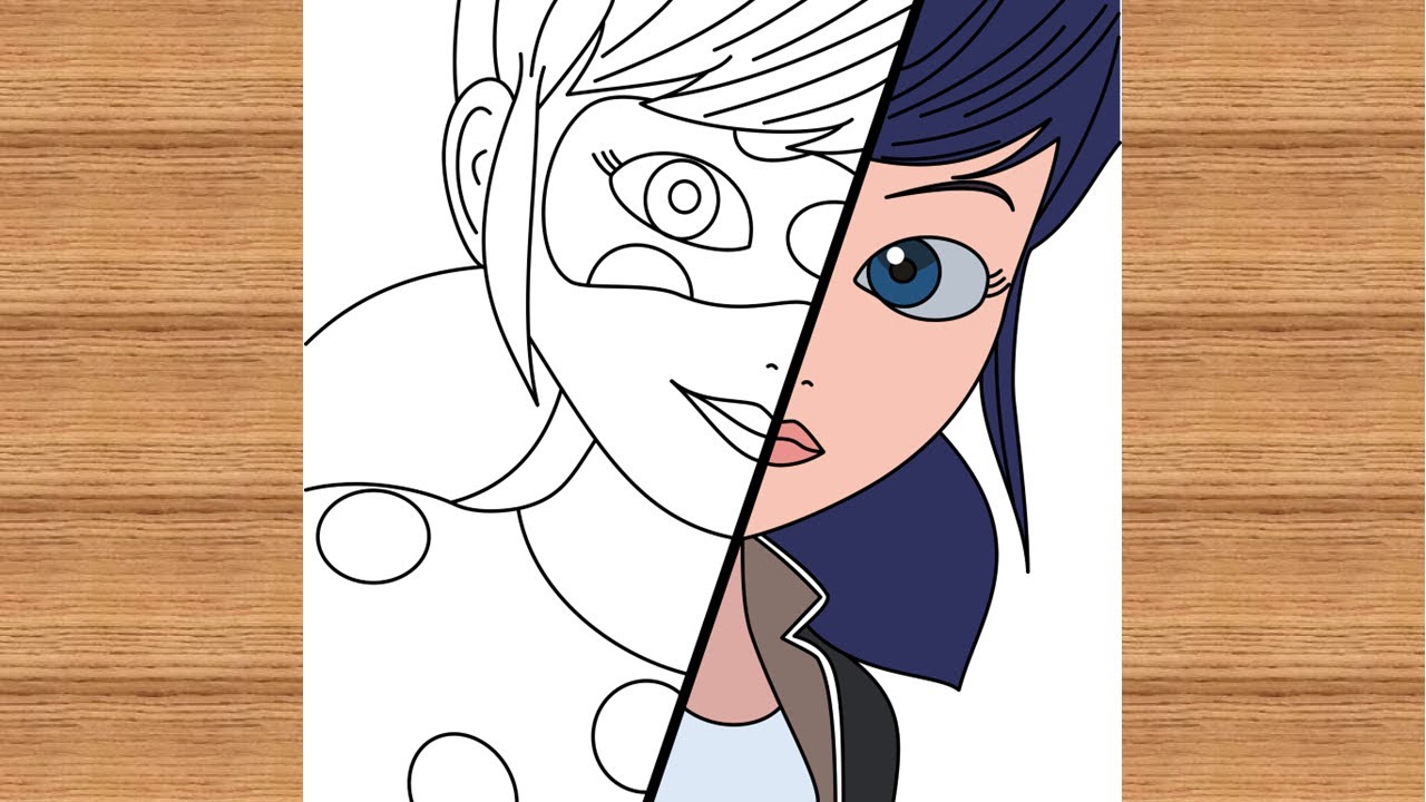 How To Draw Ladybug Vs Marinette Step By Step | Ladybug | Tamanna ...