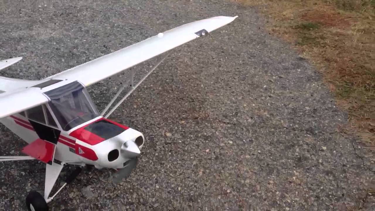 E-Flite Super Cub 25 taxi test - YouTube
