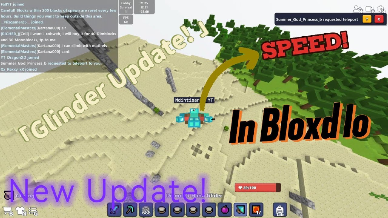 The new glinder update in bloxd io is insane! - YouTube
