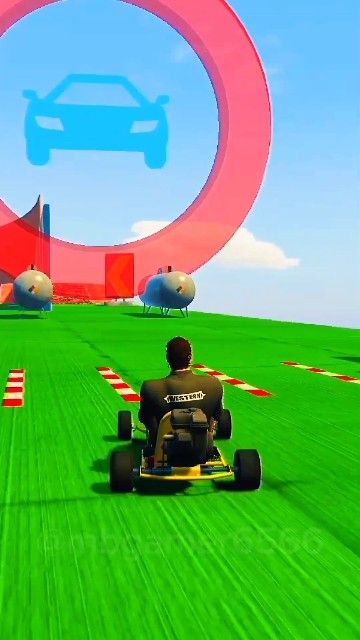 Gta5 online : Acrobatic car race #shorts - YouTube