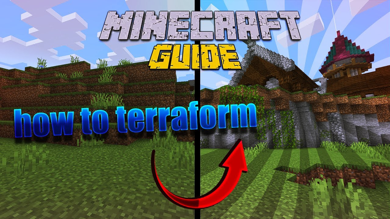 how to terraform in minecraft | Minecraft Survival guide #21 - YouTube