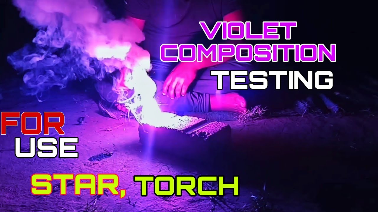 VIOLET 🟣 STAR COMPOSITION TESTING| Star & Torch Use | #handmade # ...
