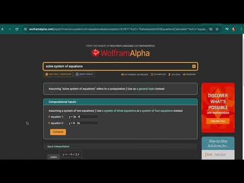 Solving a System of Linear Equations By Graphing - Two Equations and Two Variables - YouTube