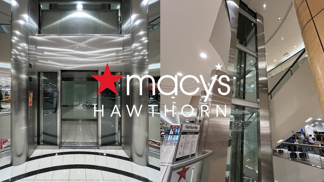 AWESOME Montgomery Hydraulic Scenic Elevators - Macy's, Hawthorn Mall ...