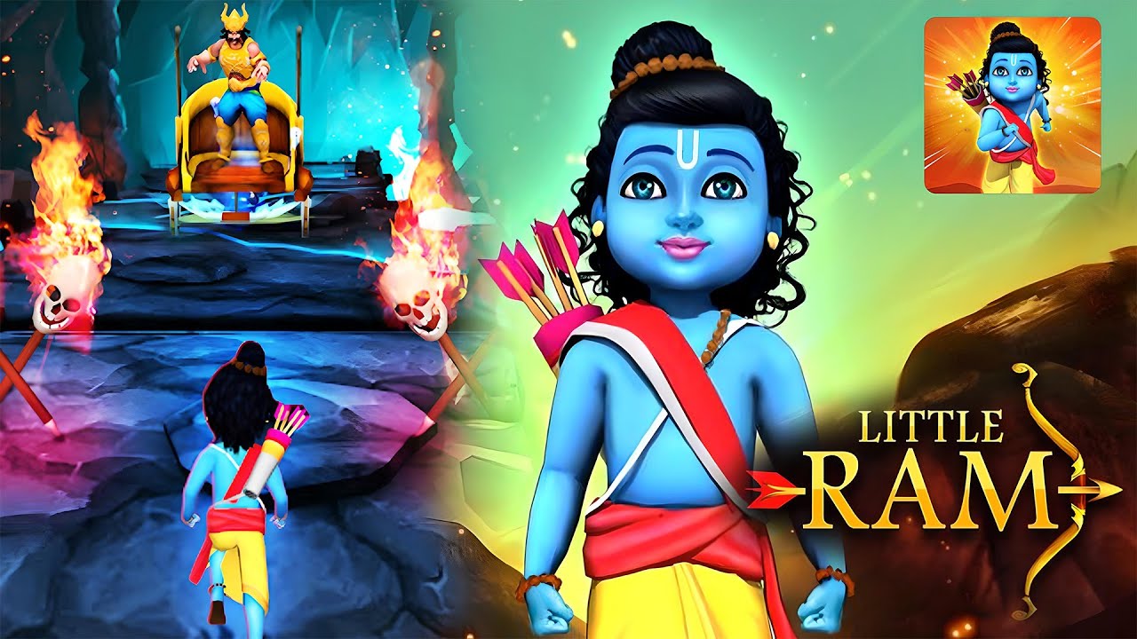 Little Ram Running Game | Game Play | Tamil Techno Park #games - YouTube