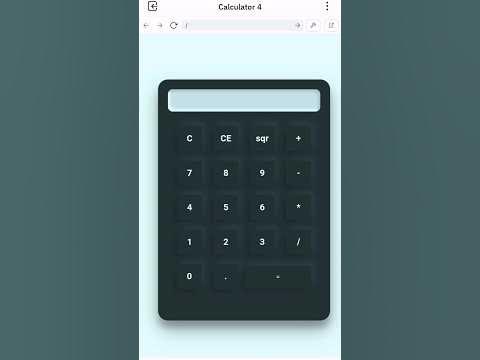 Calculator 4 | Mini Program | Web Suite Mini Program | Web Development Mini Program - YouTube