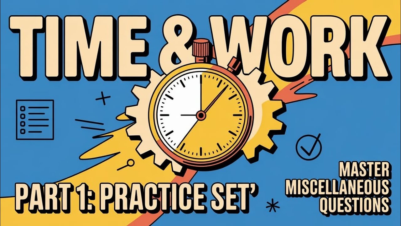 Time and Work miscellaneous questions PART - 1 - YouTube