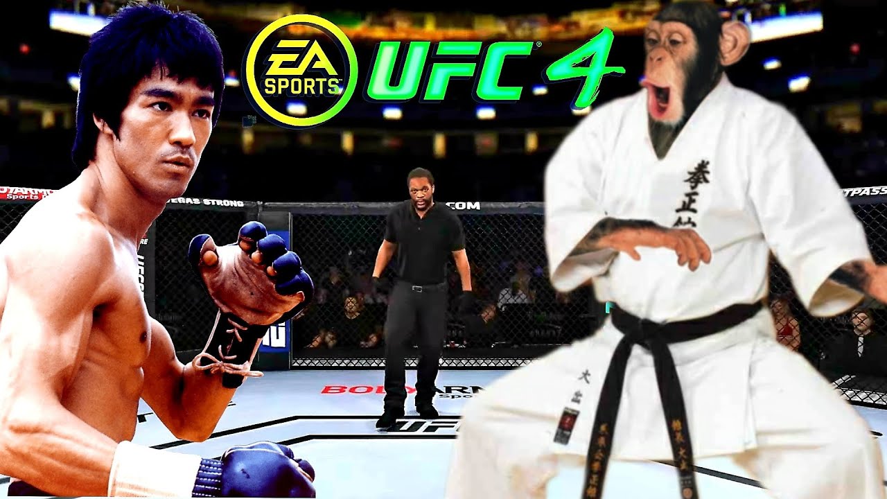 PS5 | Bruce Lee vs. Karate Chimpanzee (EA Sports UFC 4) 🥊🥋 - YouTube