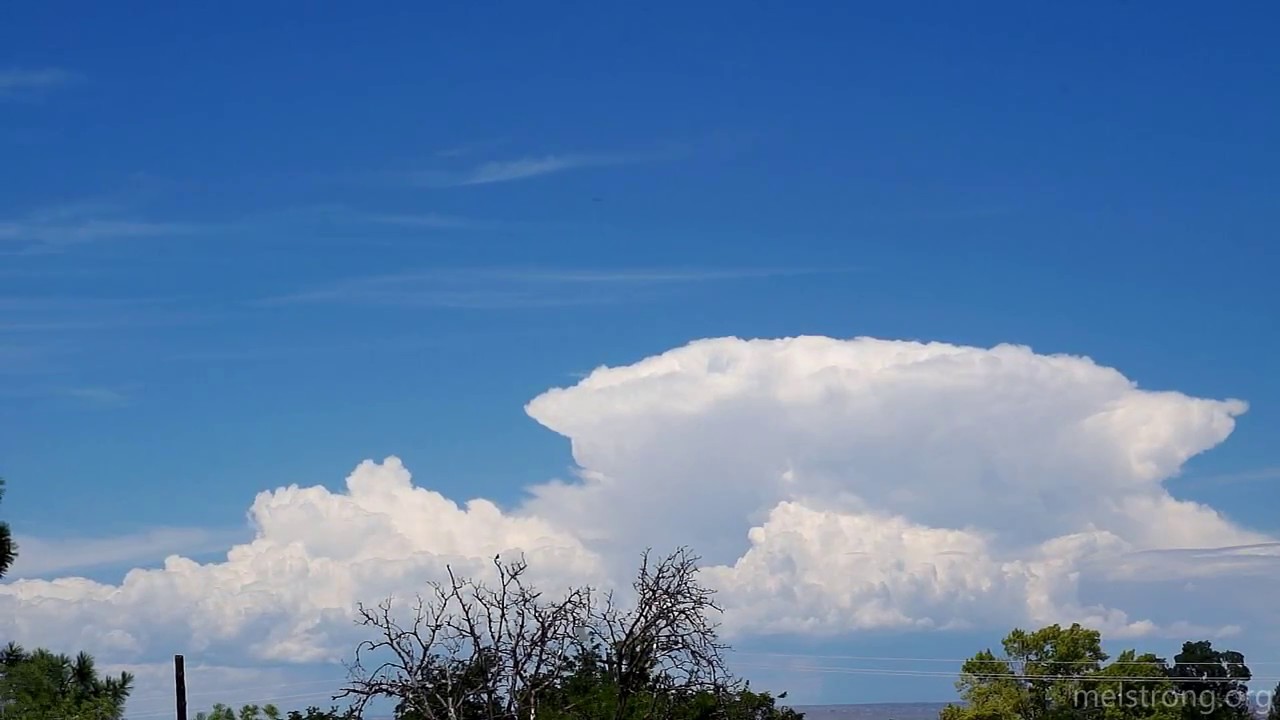 Time lapse of cumulonimbus anvil development over Albuquerque I - YouTube