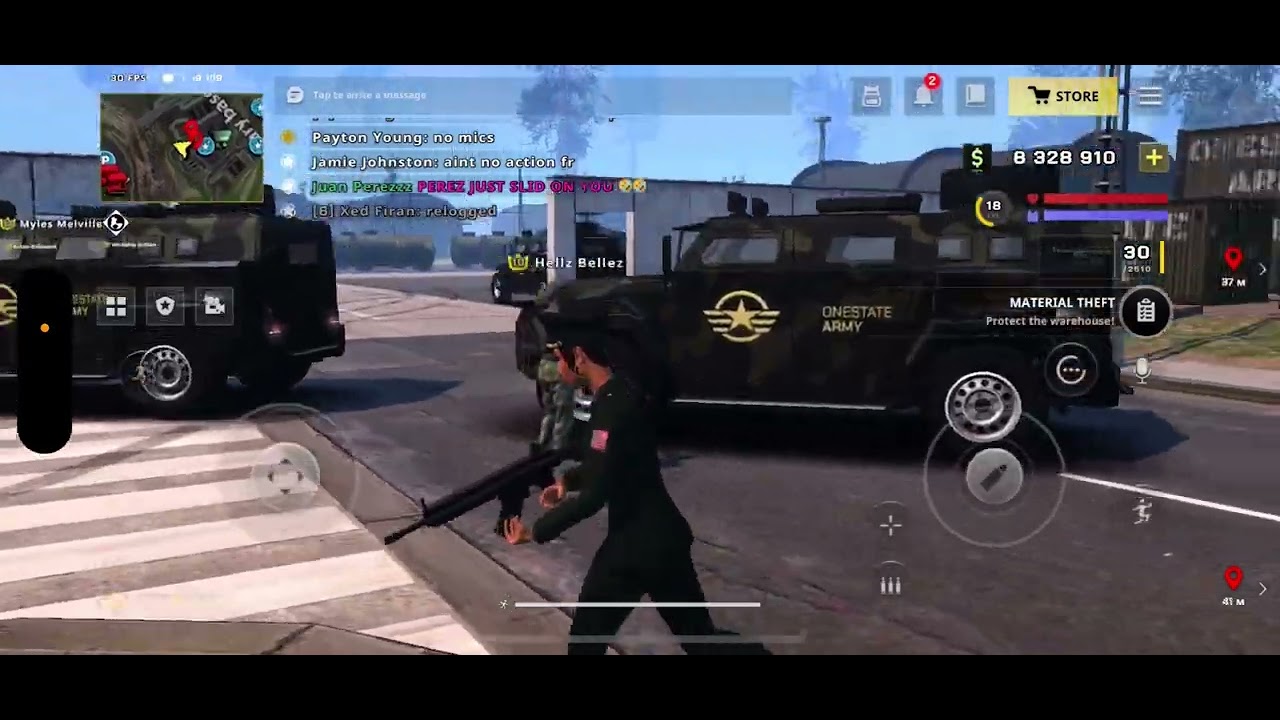 Gangs driving on base during raids - YouTube