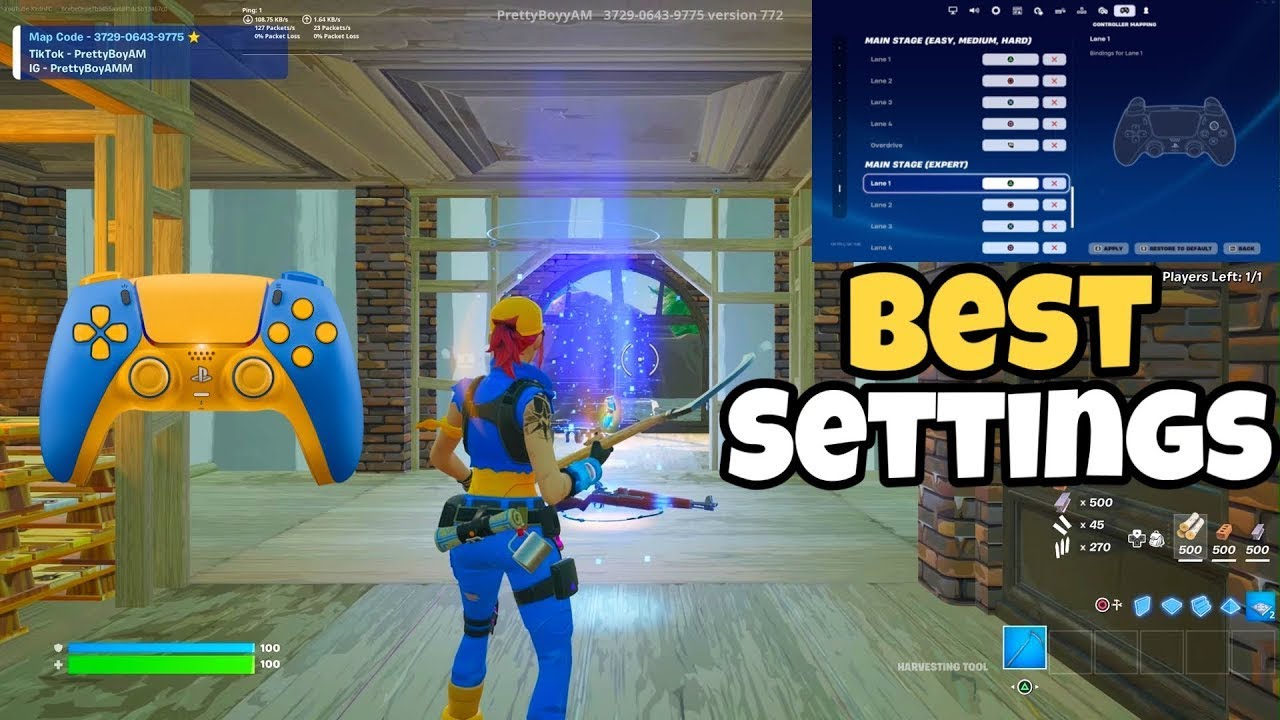 NEW BEST Controller SETTINGS in Fortnite Chapter 5 Season2! (PS4/PS5 ...