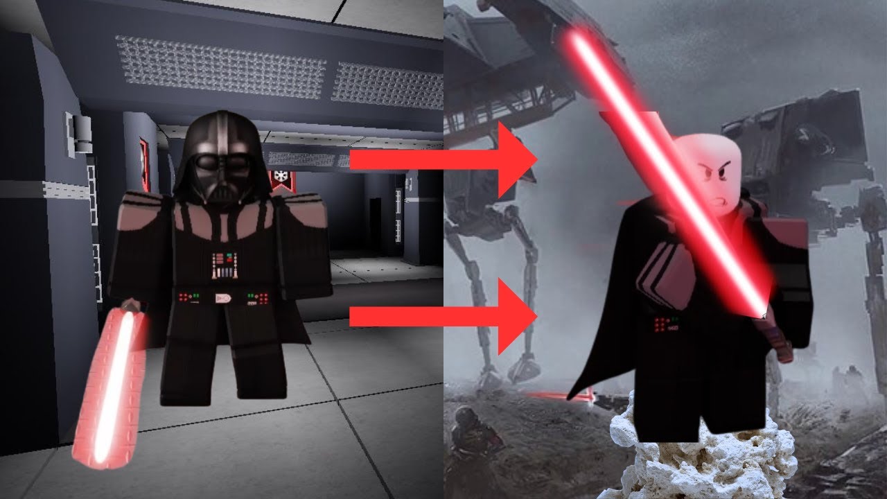 Becoming Darth Vader in Roblox Saber Showdown - YouTube