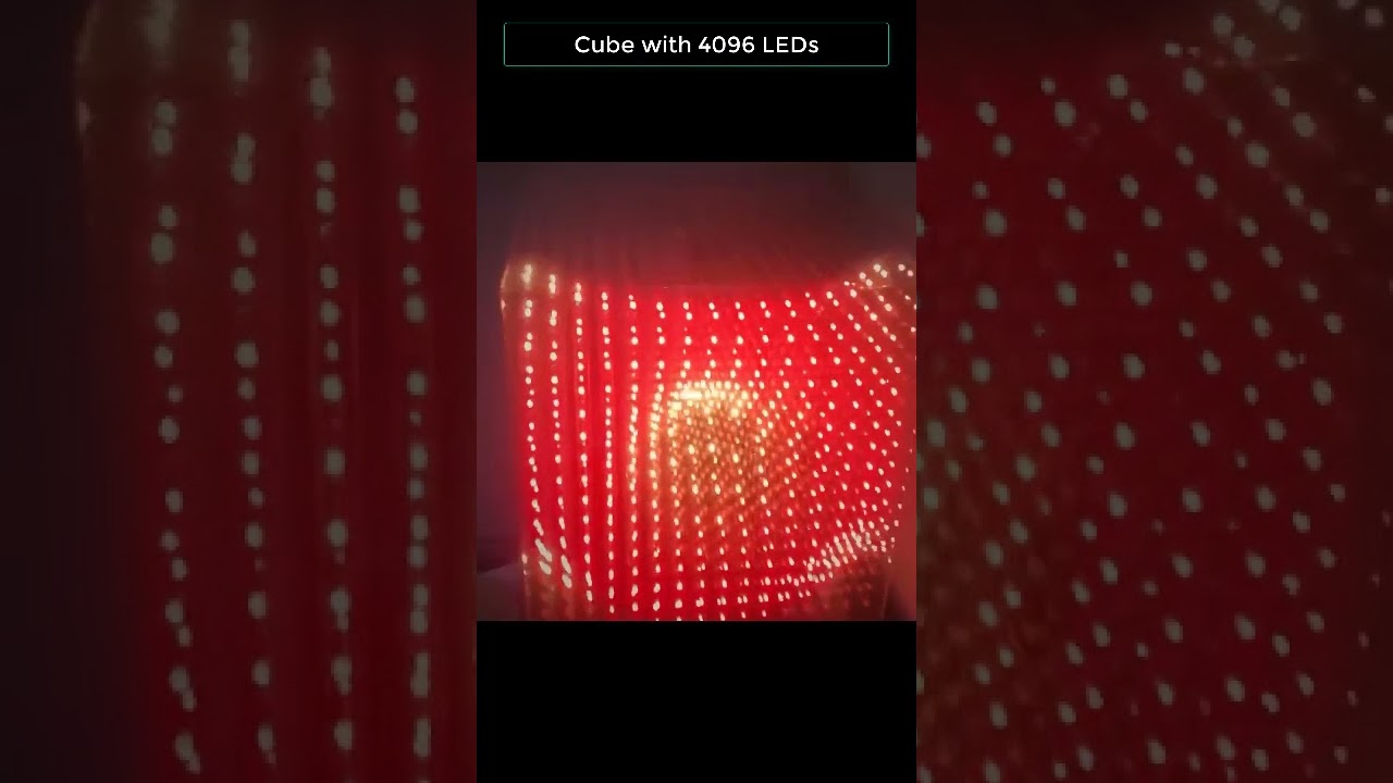 Amazing Cube with 4096 LEDs - YouTube