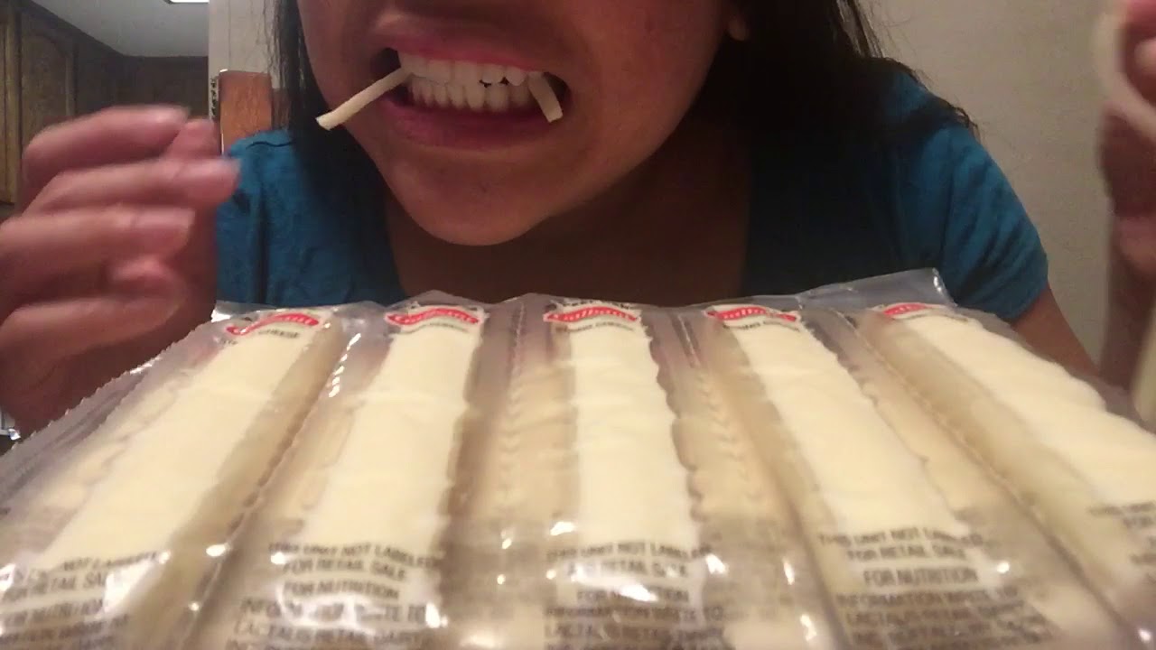 ASMR String Cheese Mozzarella*EATING CHEWING SOUNDS* - YouTube