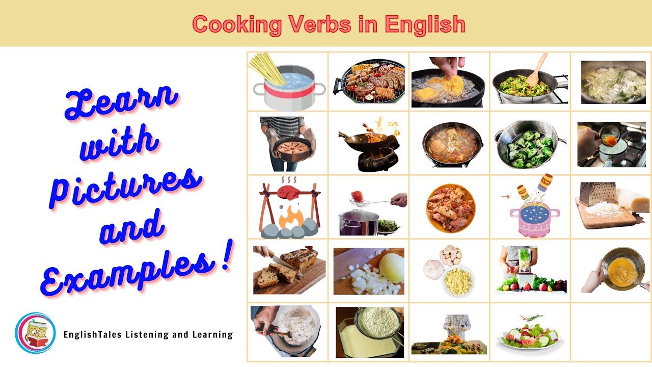 Cooking Verbs in English | English Vocabulary | Learn English # ...