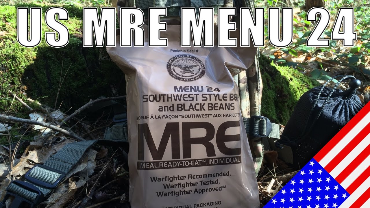 US MRE Menu 24 Southwest Style Beef Review - YouTube