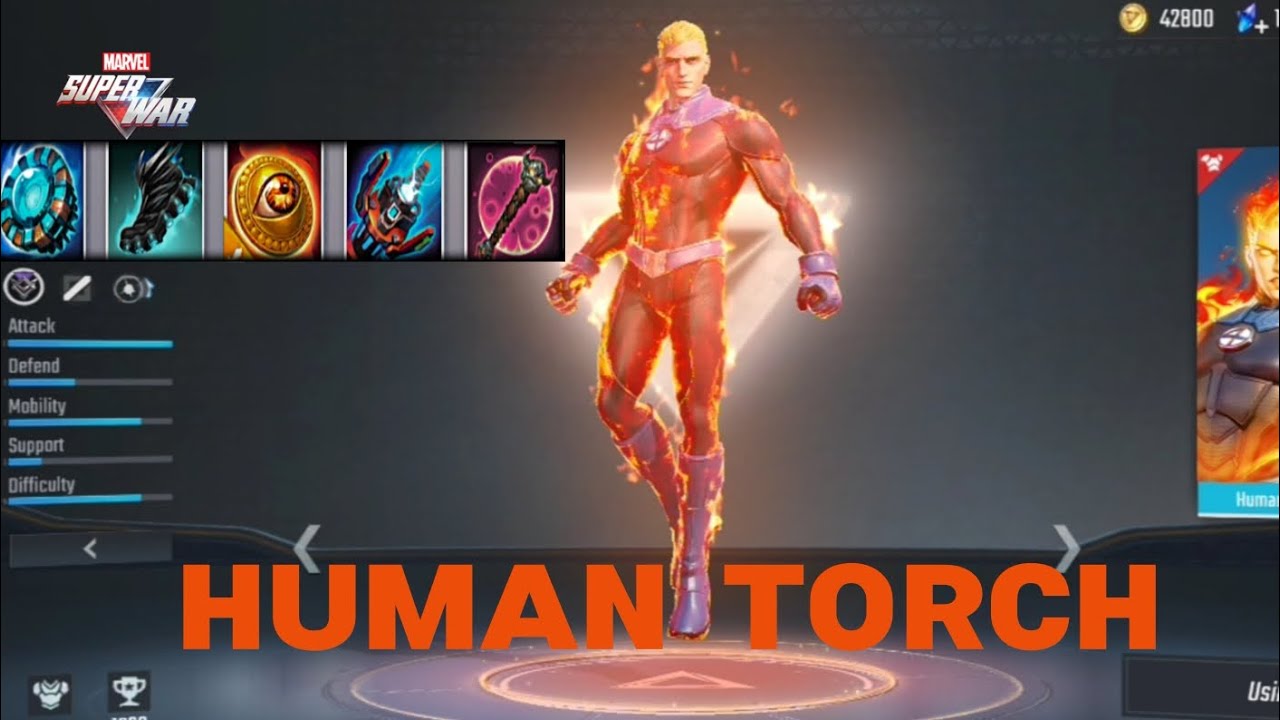Why you should pick Human Torch [Energy] in MARVEL SuperWar - YouTube