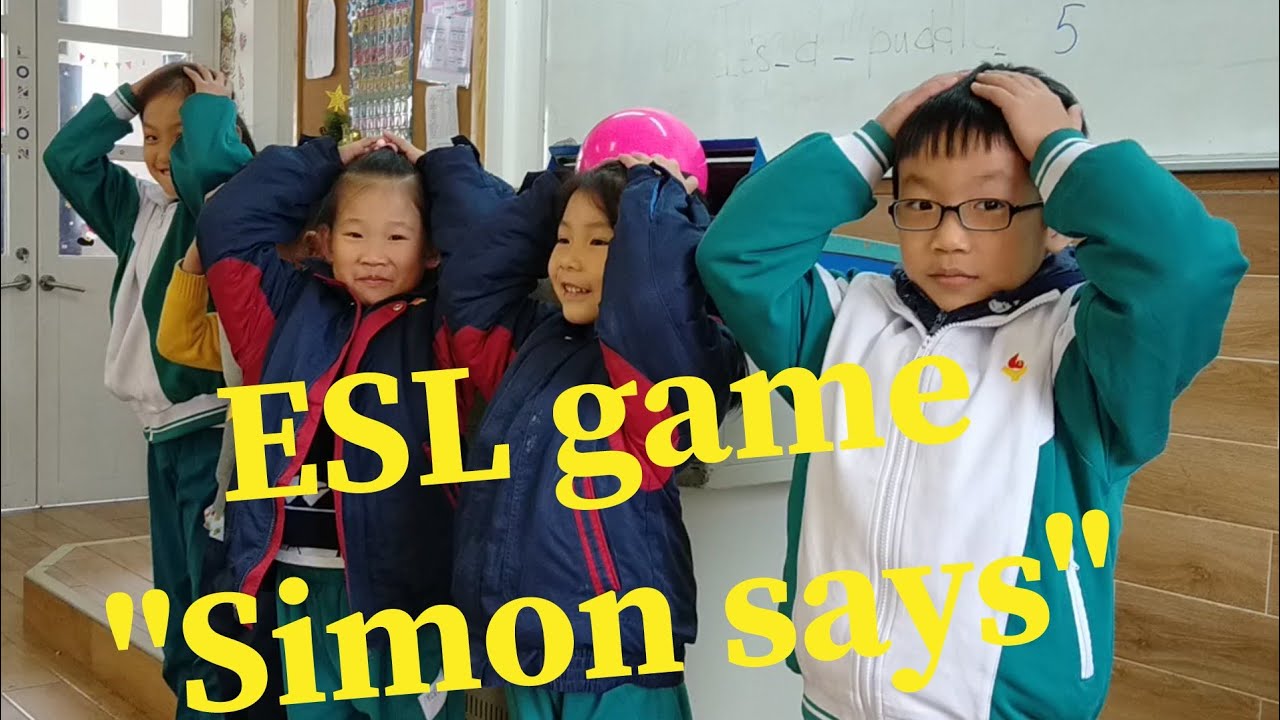 ESL game Simon says - YouTube