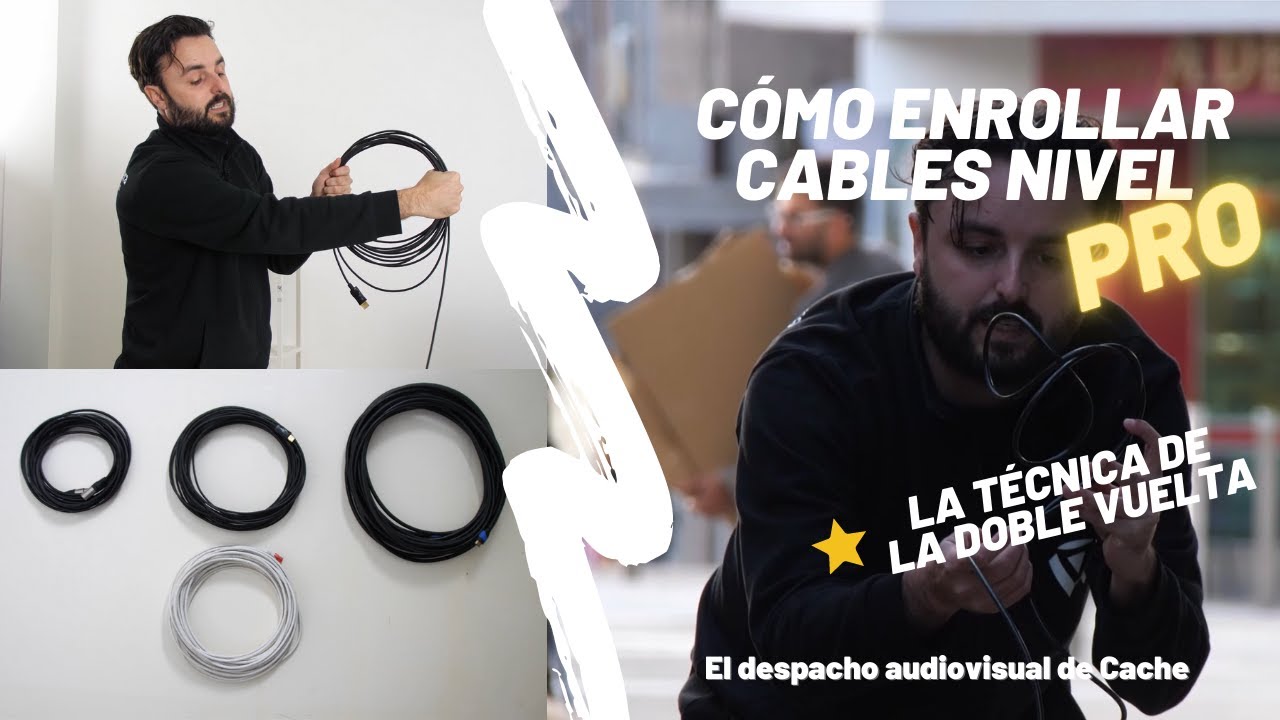 Cómo enrollar cables nivel PRO (con técnica de la doble vuelta) - YouTube
