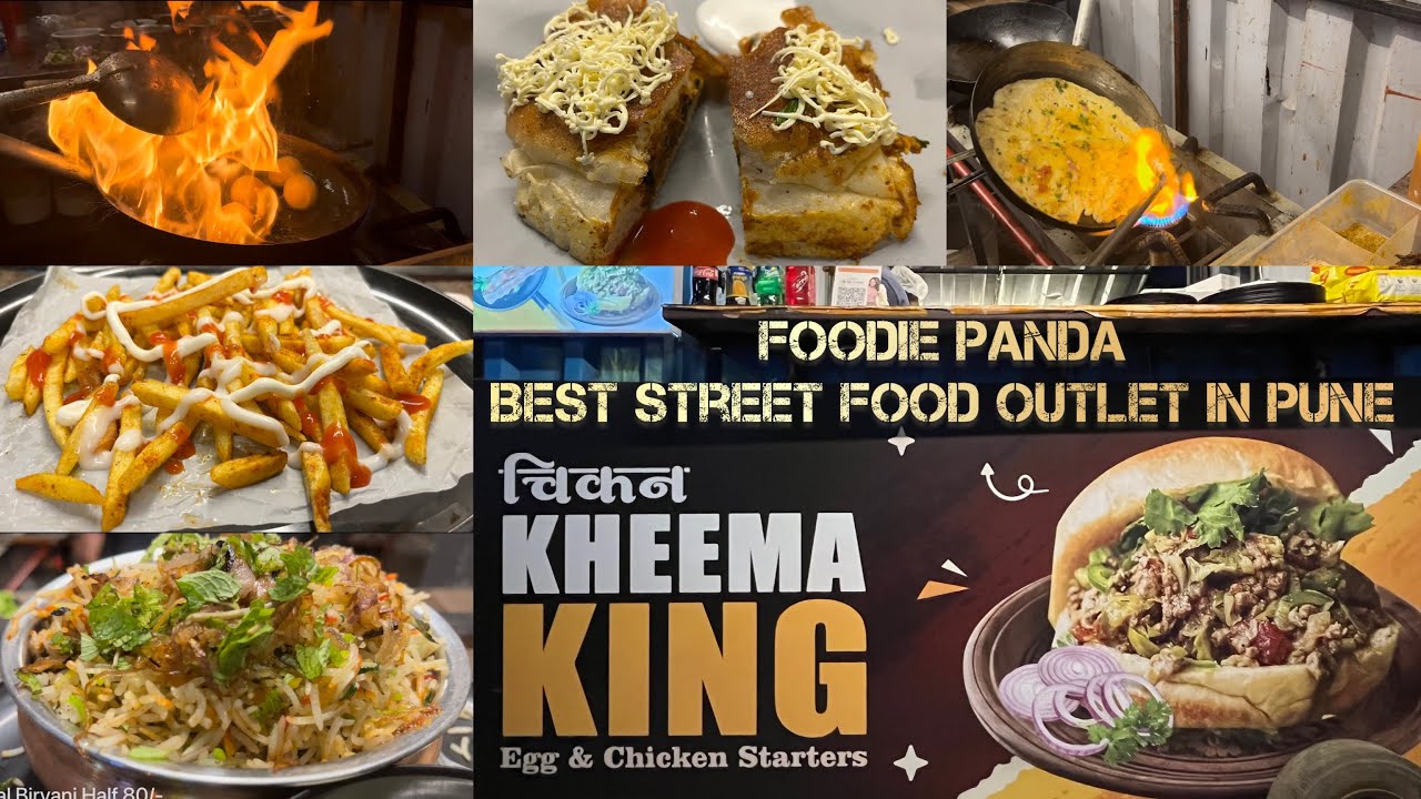 FOODIE PANDA | Best Street Food outlet in Pune| KEEMA PAV| CHICKEN VADA ...
