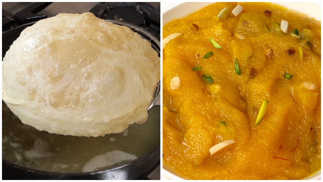 Halwa & Puri Recipe (sooji Ka Halwa & Puri ) By Cooking with sariya ...