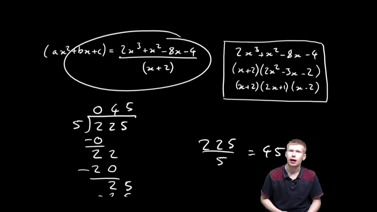Cubics 5 - Factorising Cubics by Long Division - YouTube