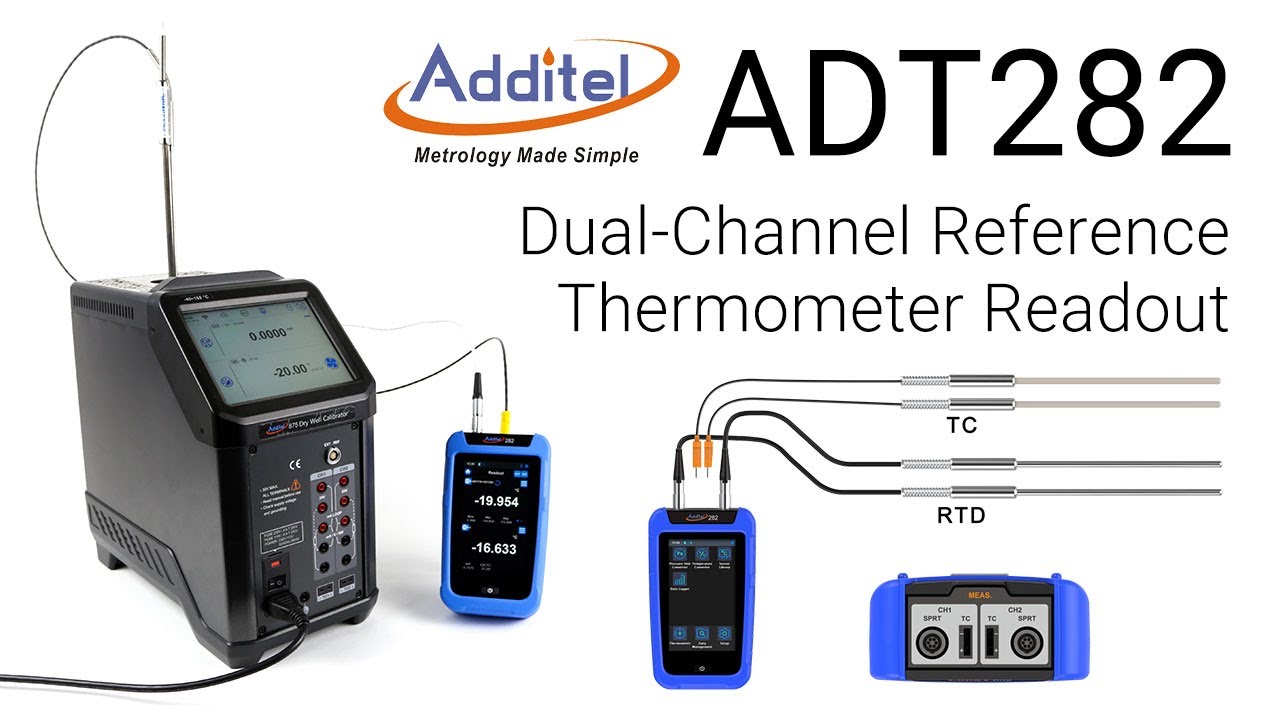 ADT282 Dual-Channel Reference Thermometer Readout - YouTube