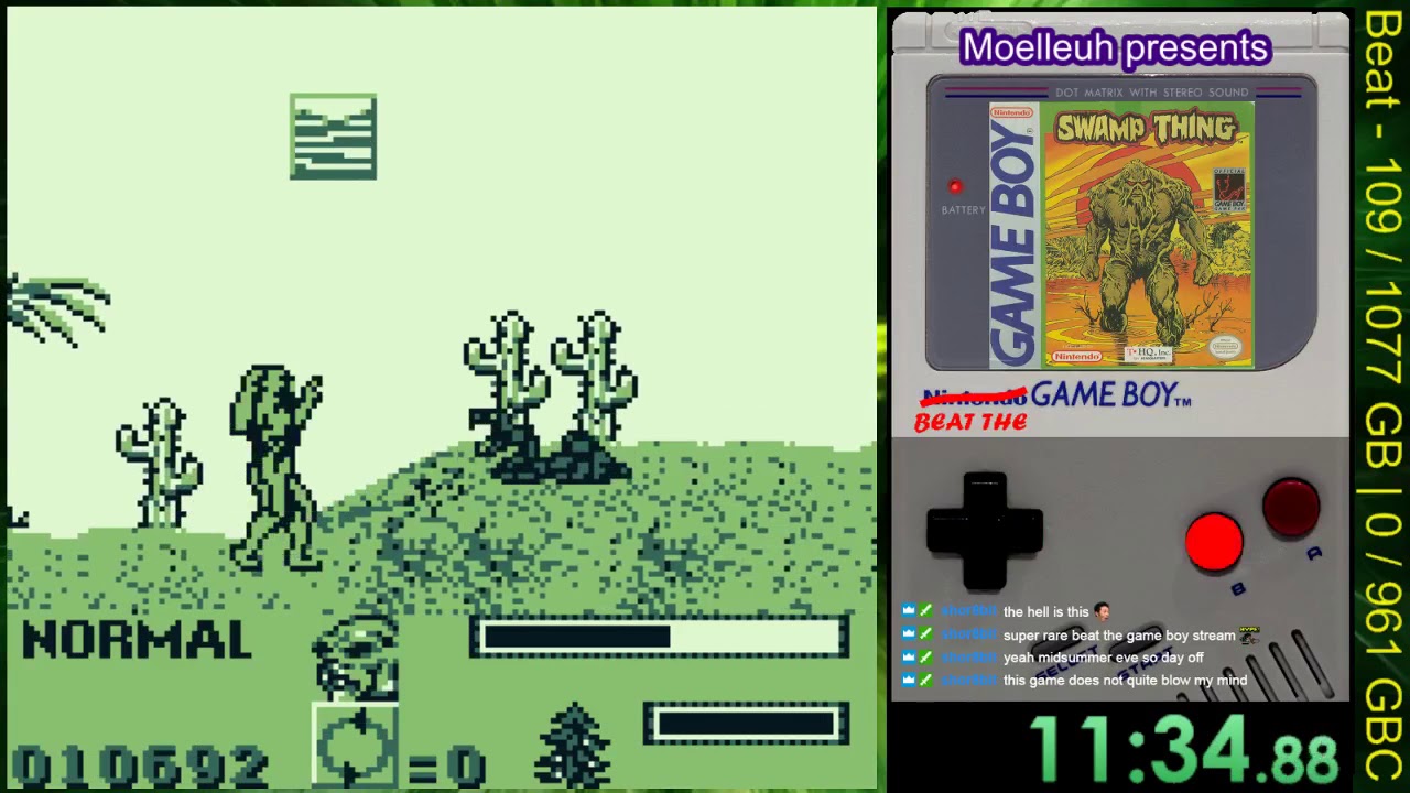 Beat the Game Boy -- Game #112: Swamp Thing - YouTube