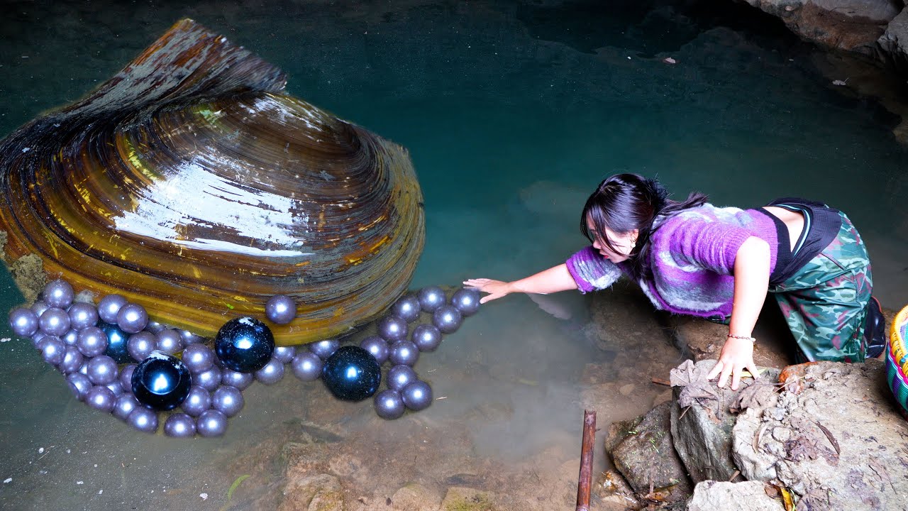 🎁🎁Mysterious Deep Pond Giant Clam, Unexpectedly Harvesting Top Quality ...