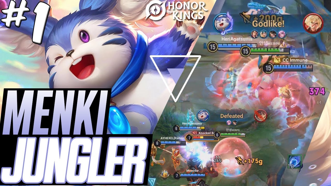 Annoyingly cute hero! | Menki Jungle Gameplay #1 | Honor of Kings - YouTube