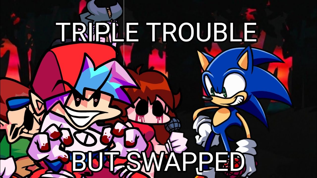 FNF - Triple Trouble But Swapped (REMASTERED) - YouTube