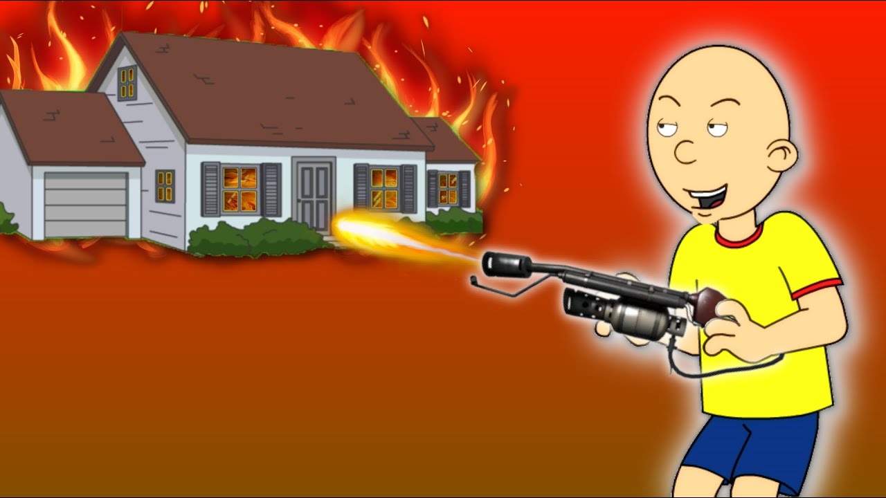 Caillou Burns Down The House/Grounded - YouTube