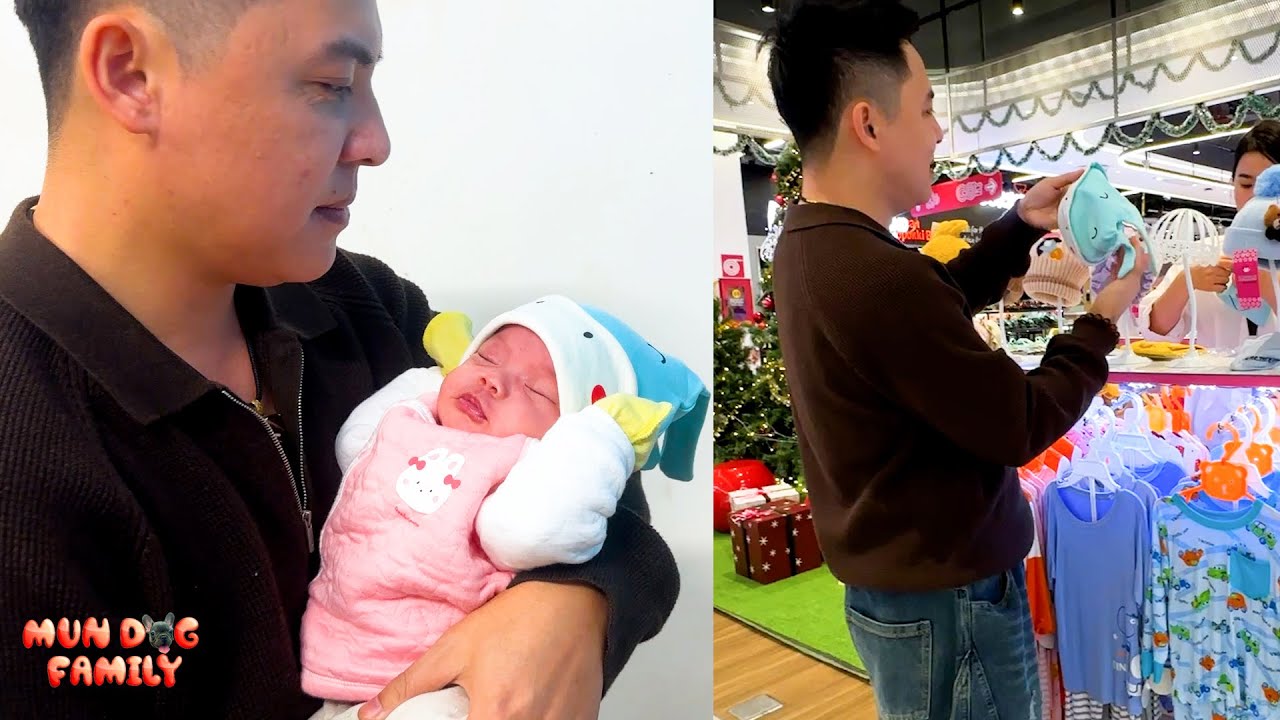 Dad Chose the Cutest Gift Ever for Little Baby Banh Bao - YouTube
