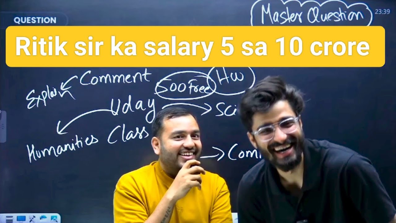 ALAKH SIR VS RITIK SIR || RITIK SIR KA SALARY ANNOUNCEMENT #ritiksir # ...