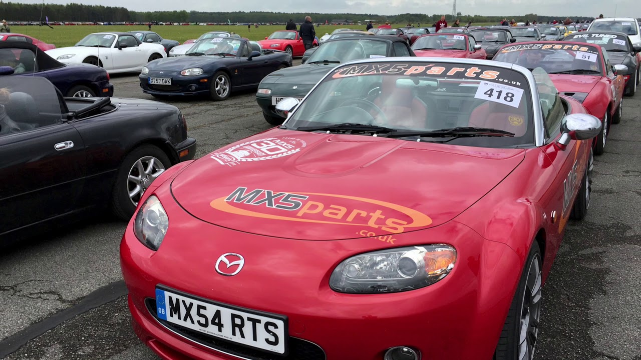 MX-5 Owners Club World Record Attempt - Spring Rally 2019 - YouTube