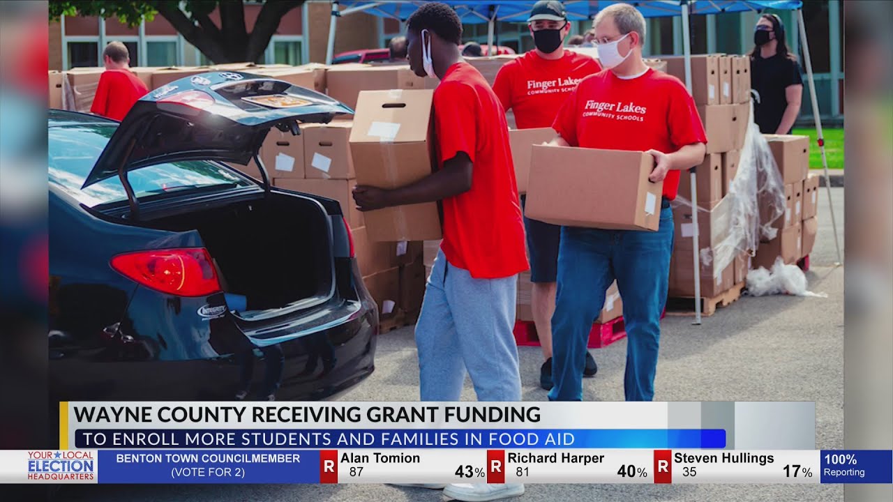Wayne CSD receives funding to enroll families in food aid - YouTube