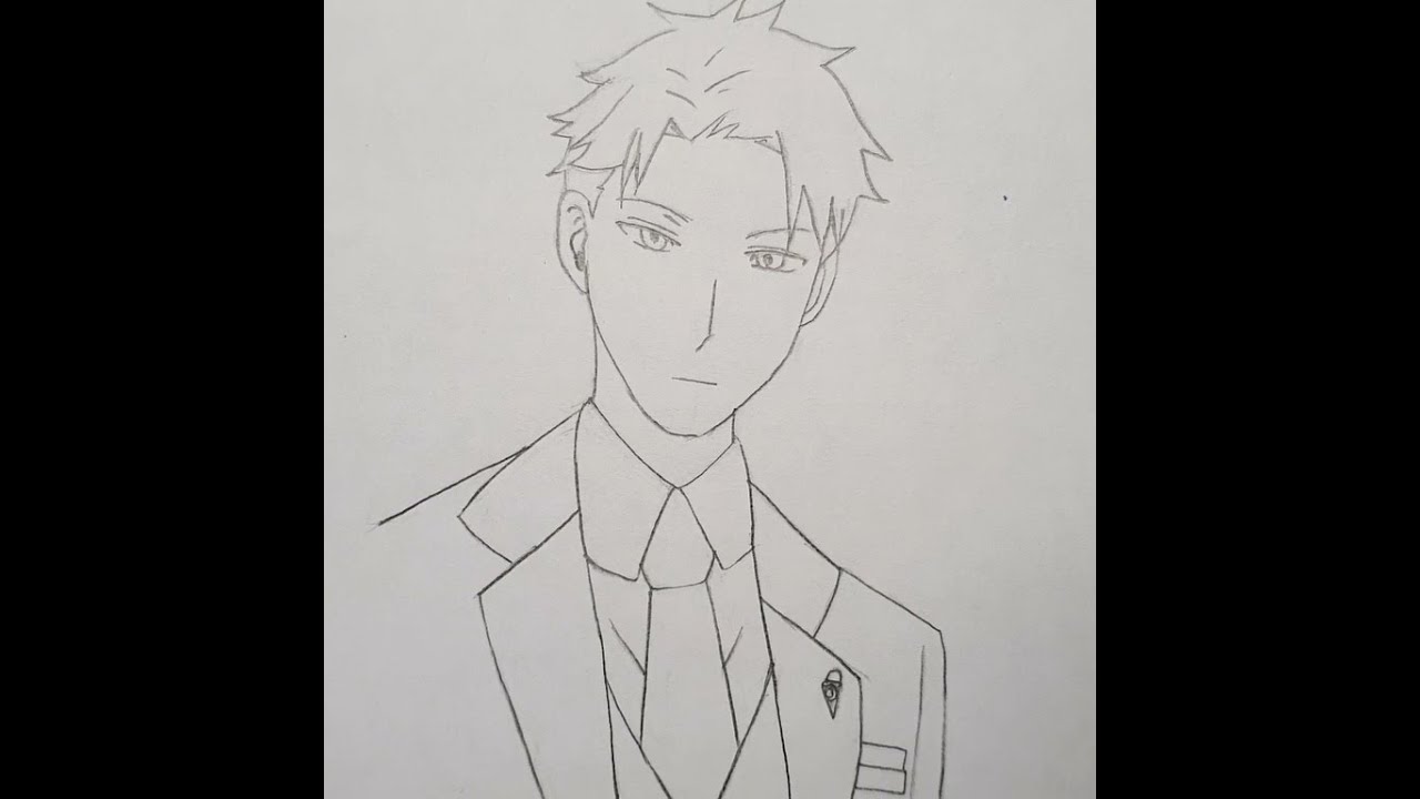 Easy drawing Loid from Spy X Family - YouTube