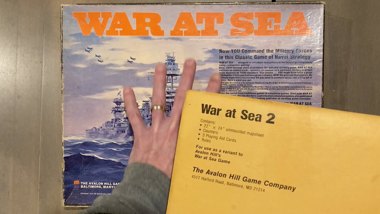 War at Sea 2 - Avalon Hill Games - the elusive expansion - YouTube