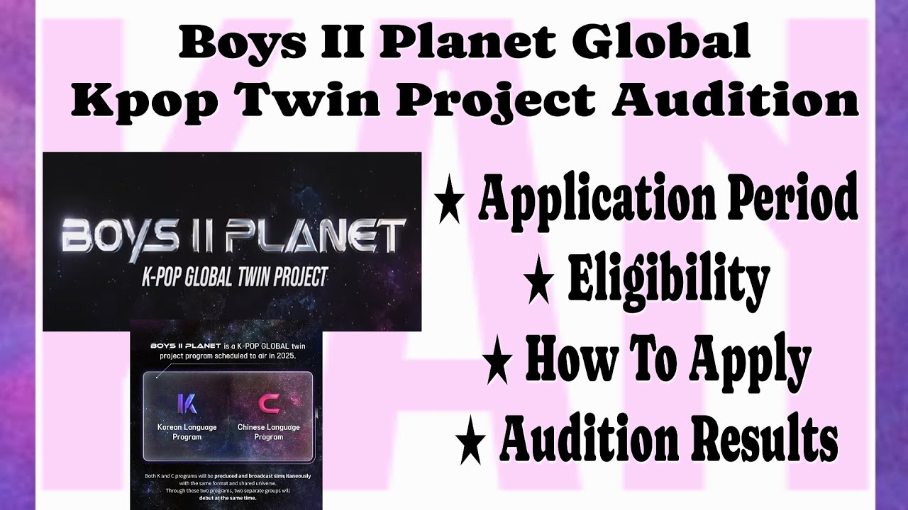 Boys II Planet Global Kpop Twin Project | Kpop Audition 2024-2025 ...