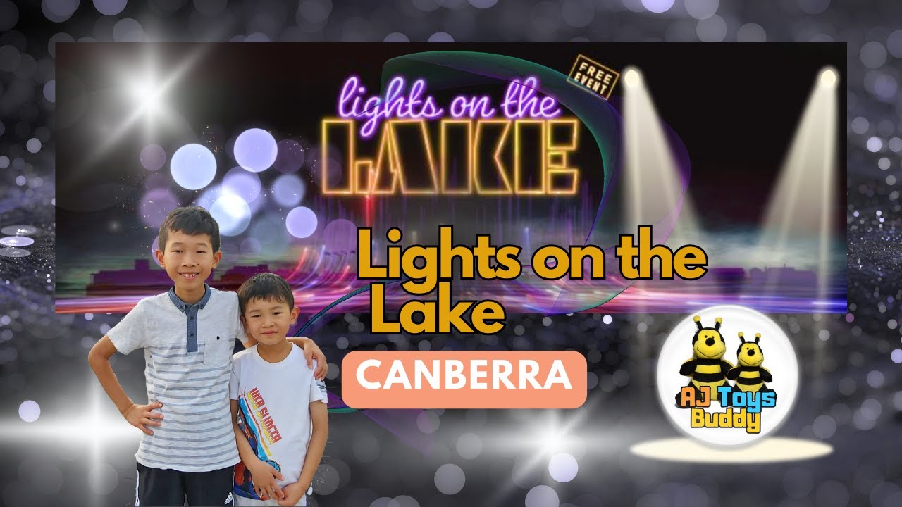 Lights on the Lake in Canberra city | Lake Burley Griffin - YouTube