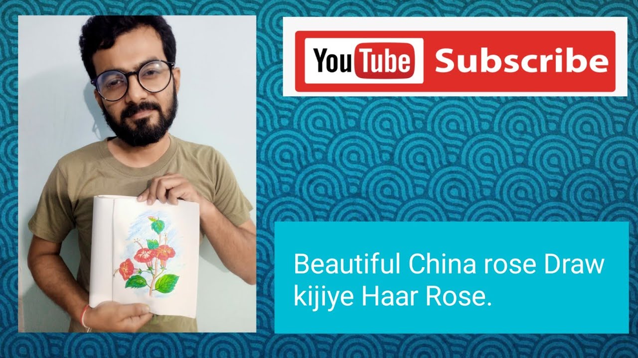 Draw Red Folwer | Red Flower Drawing With Some Easy Steps | Video Of ...